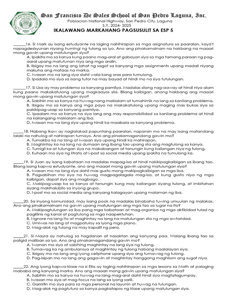 Esp 16 To 30 | PDF