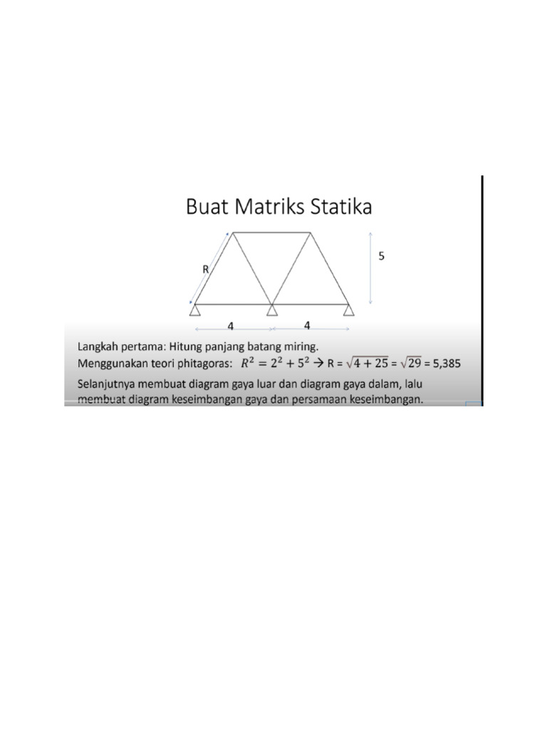 Analisis Struktur Metode Matriks Uas Rangkuman | PDF