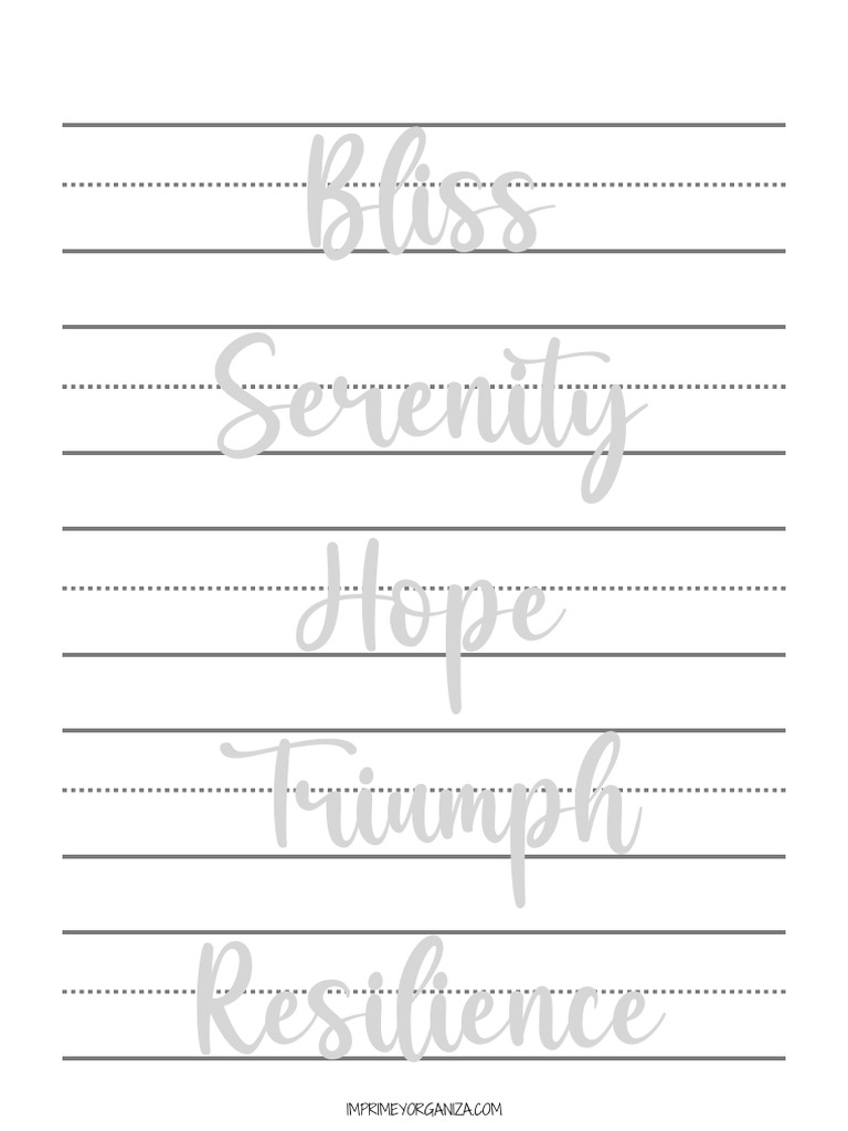 Lettering Motivational Words | PDF