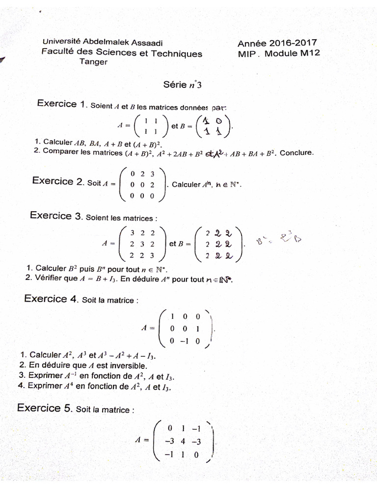 Algèbre 1 TD 3 | PDF