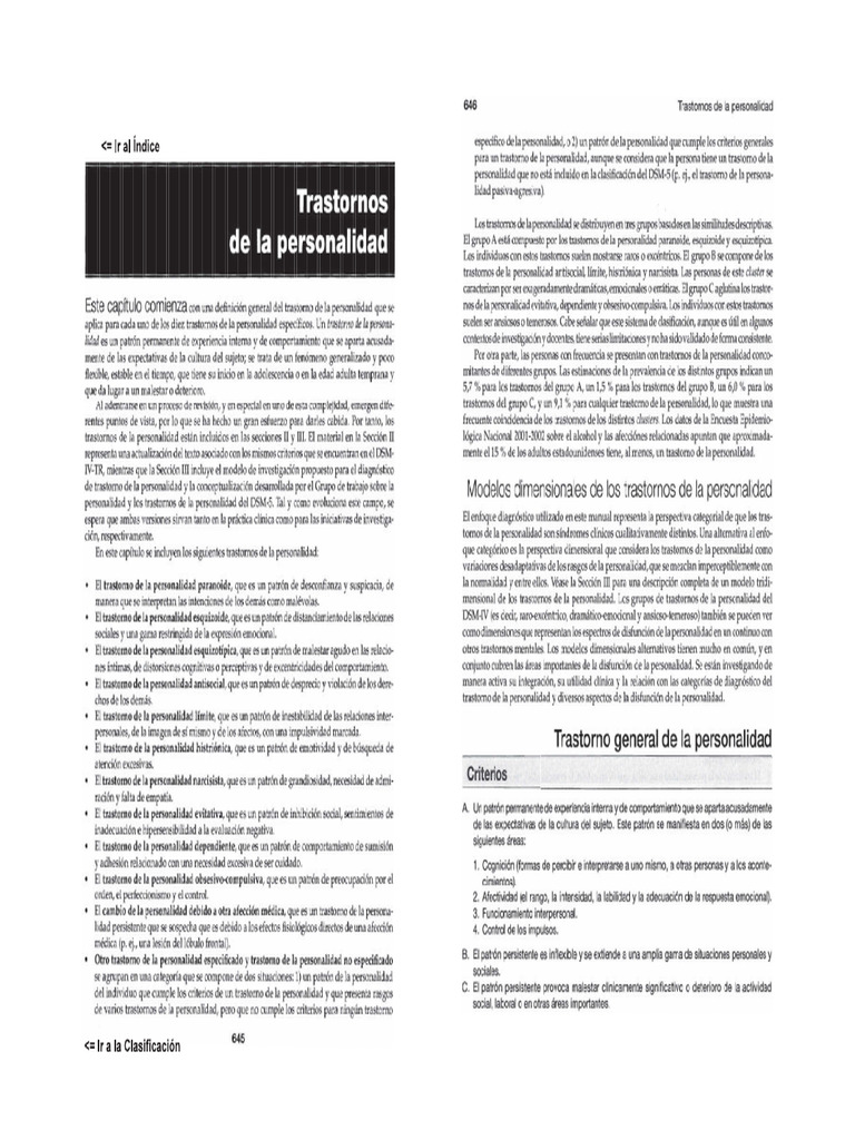 Transt General de La Personalidad | PDF