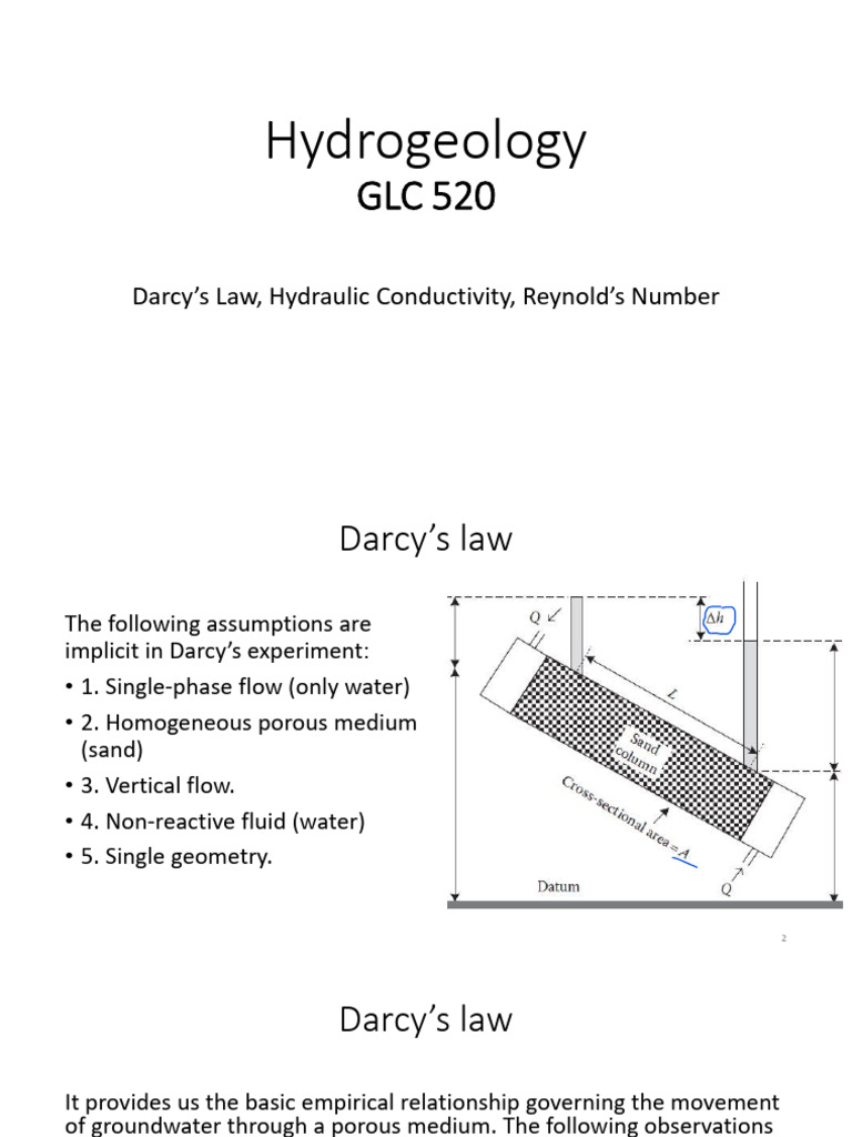 Darcys - Law | PDF | Permeability (Earth Sciences) | Chemical Engineering