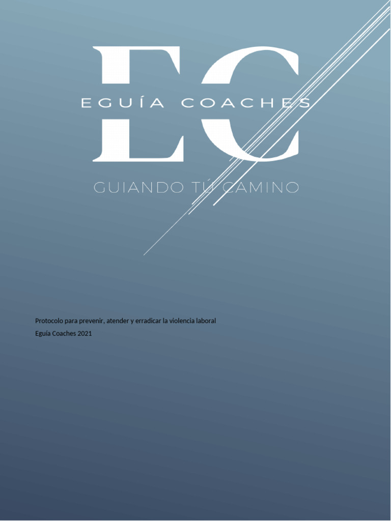 Protocolo Eguia Coaches VS La Violencia Laboral | PDF | Acoso sexual ...