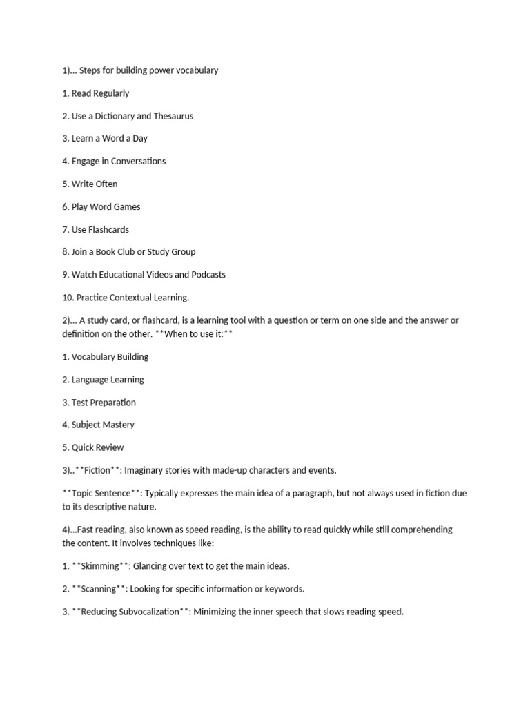 Reading Answers | PDF