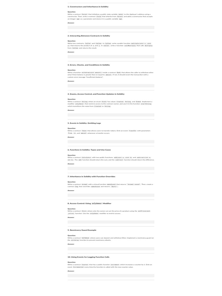 Unit 5 - Solidity Basics Practical | PDF | Parameter (Computer Programming) | Constructor ...