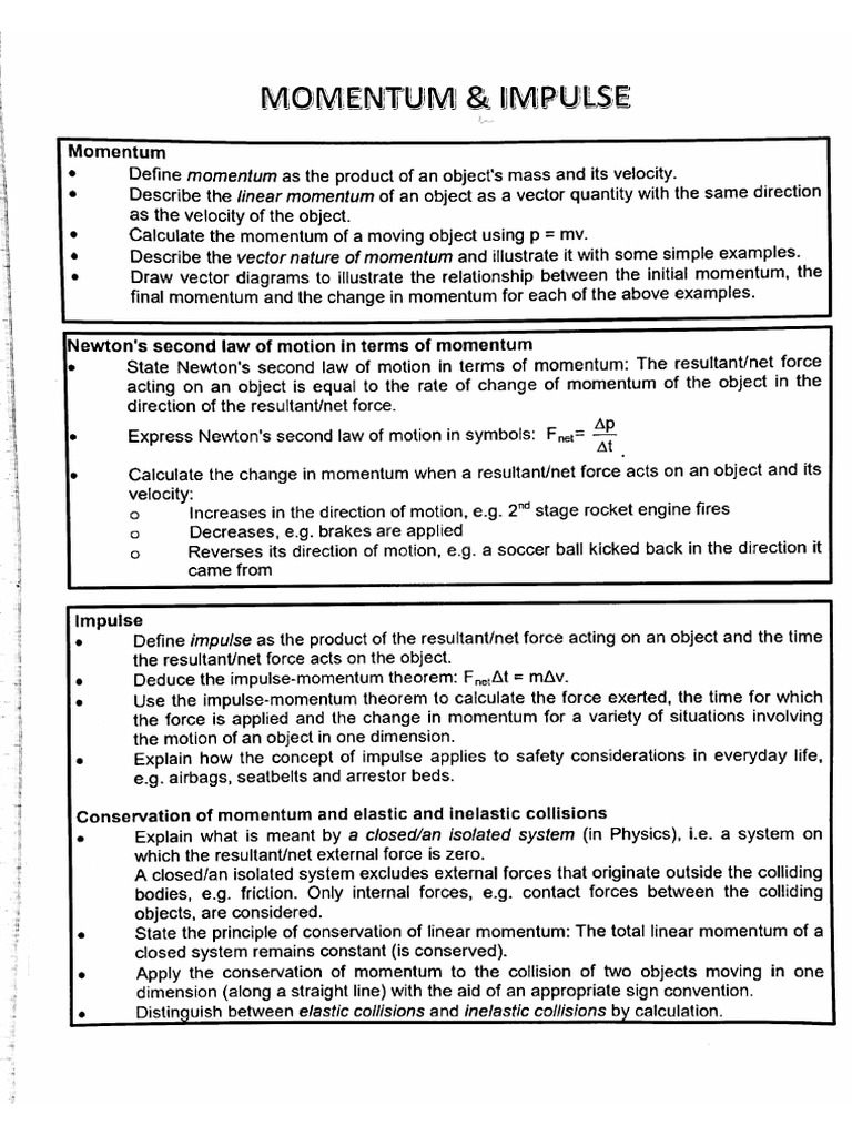 Momentum Intro (Physics) | PDF