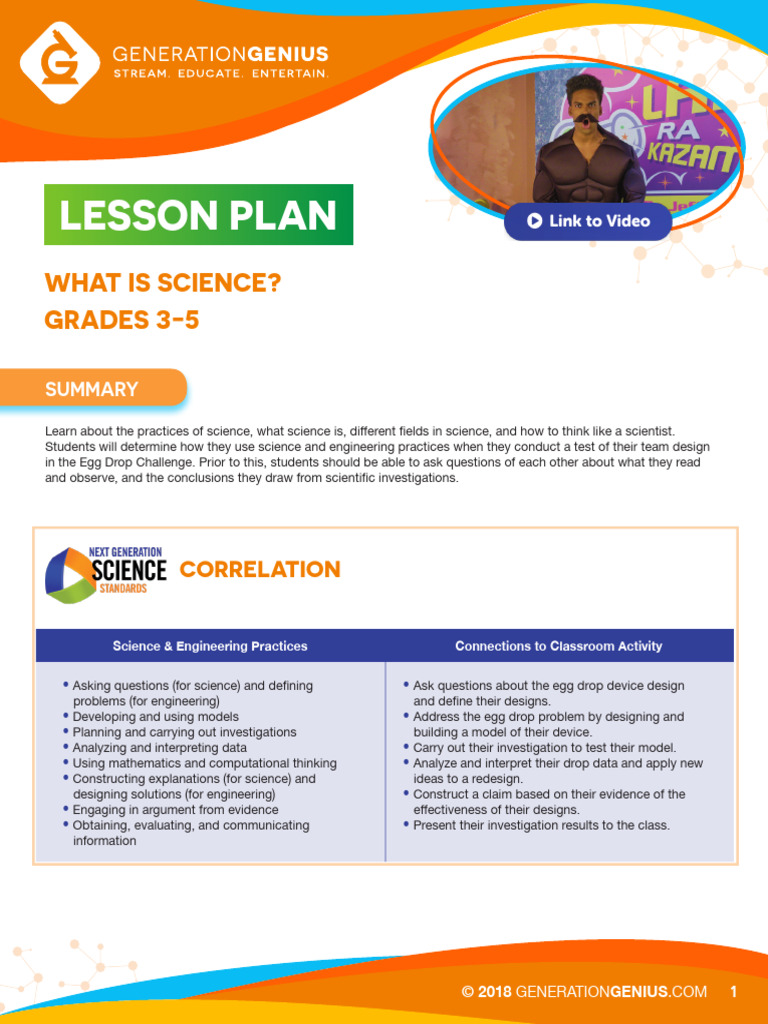 Scientific Practices Lesson Plan GG | PDF | Science | Engineering