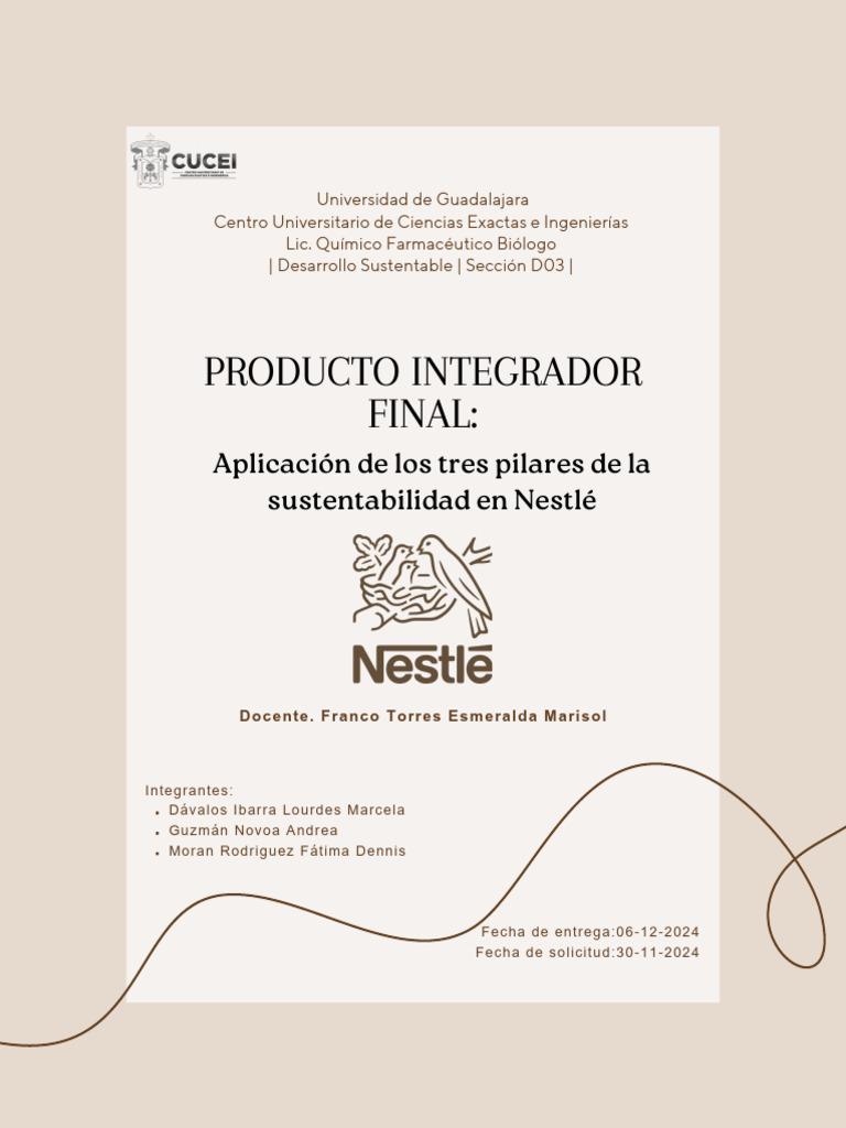 Producto Integrador Final PDF | PDF | Sustentabilidad | Residuos