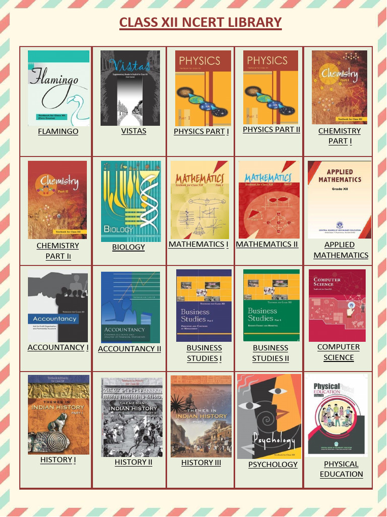Class Xii Ncert Book Library | PDF
