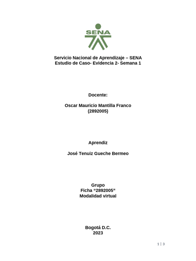 Actividad de Aprendizaje 1 - Gueche Bermeo Jose Tenuiz | PDF ...