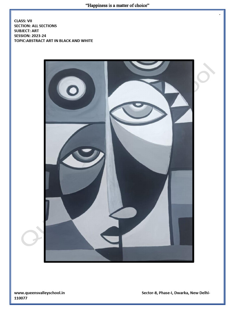 Abstract Art in Black & White | PDF