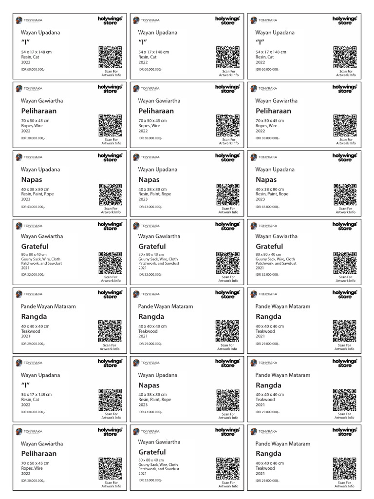 Deskripsi Karya - Tony Raka | PDF