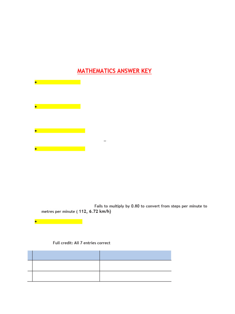 Maths Answer Key | PDF | Speed | Theoretical Computer Science
