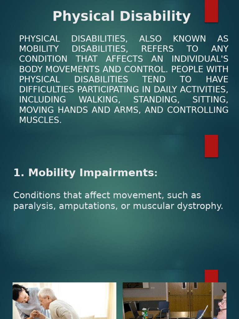 Understanding Physical Disabilities | PDF | Cerebral Palsy | Visual Impairment