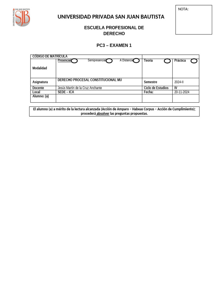 PC3-Examen1-Semana-XII-2024-2-A | PDF