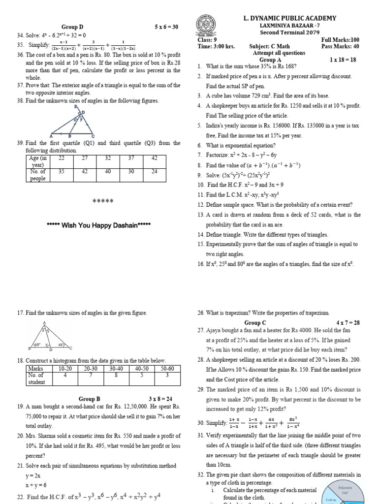 c math 9 2nd 079 - | PDF | Triangle