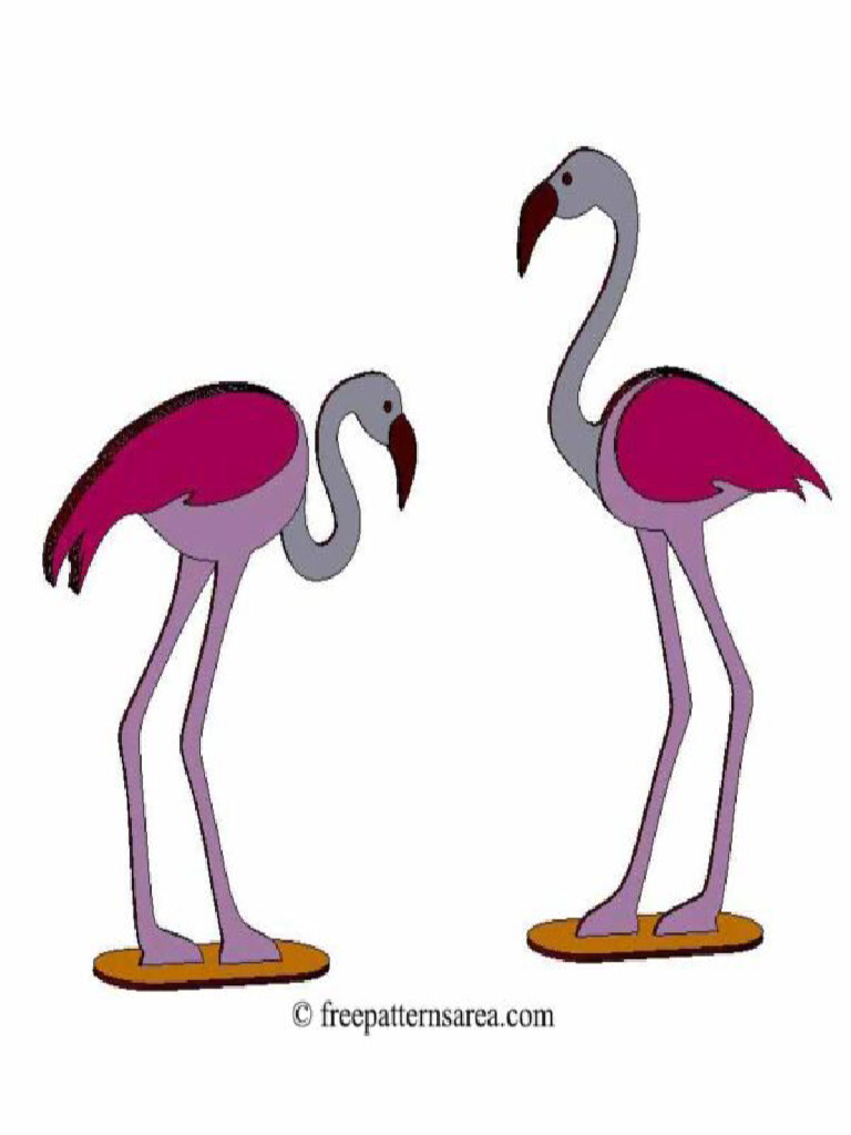 Layered 3d Flamingo Figures | PDF