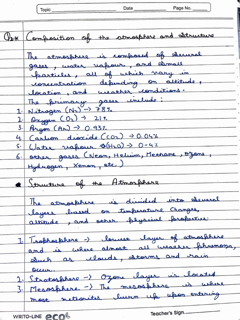 Geography Unit Test | PDF