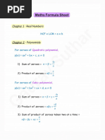 ICSE Class10 Maths Formulas Variables Examples | PDF | Trigonometry ...