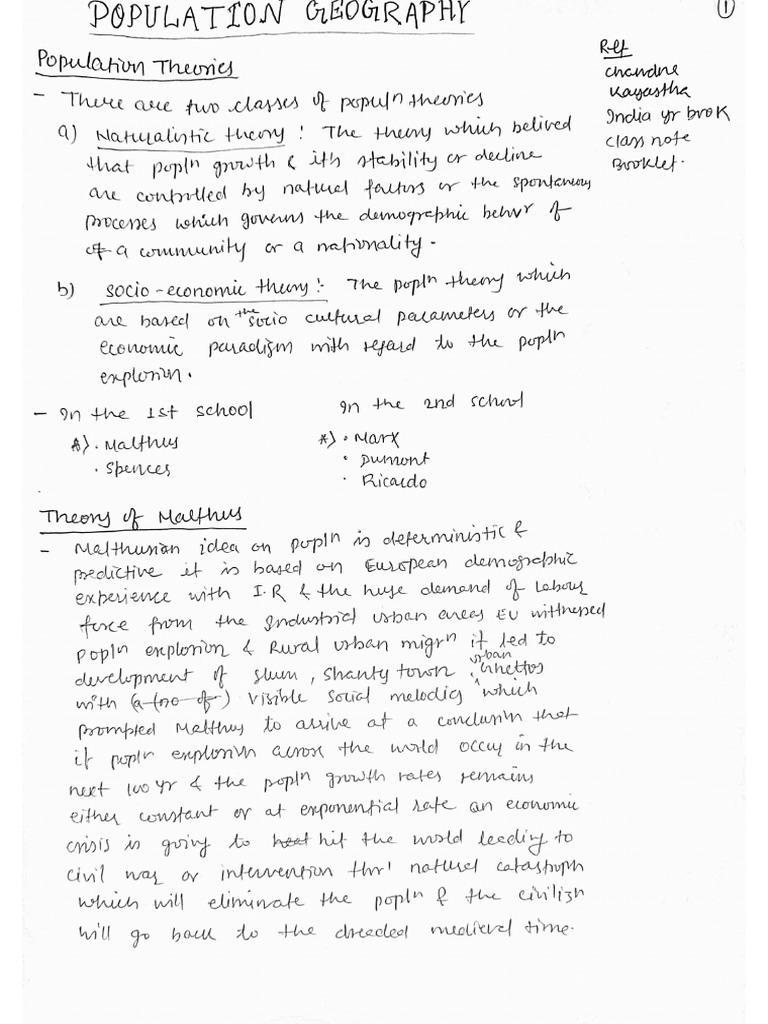 Population Geo | PDF