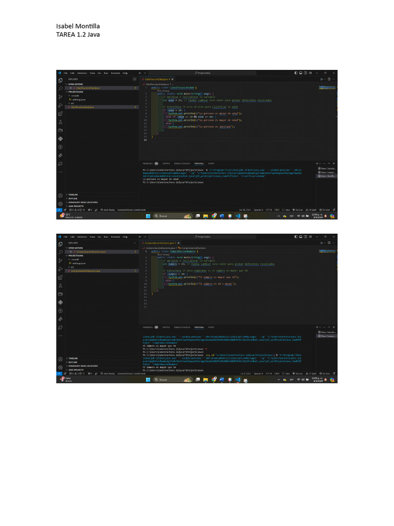 Tarea 1.3 Java Calculadora | PDF