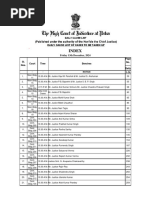 High Court - Cause List | PDF