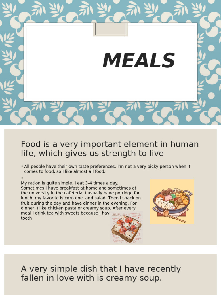 Meals | PDF