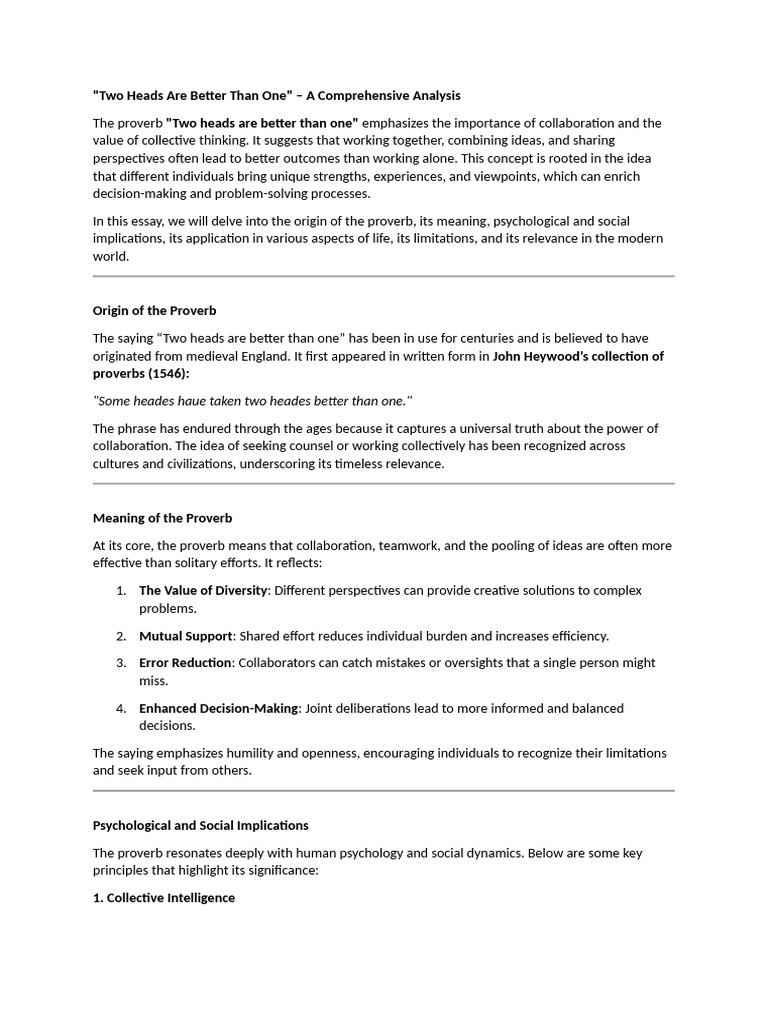 The Power of Collaboration Explained | PDF | Collaboration | Collective ...