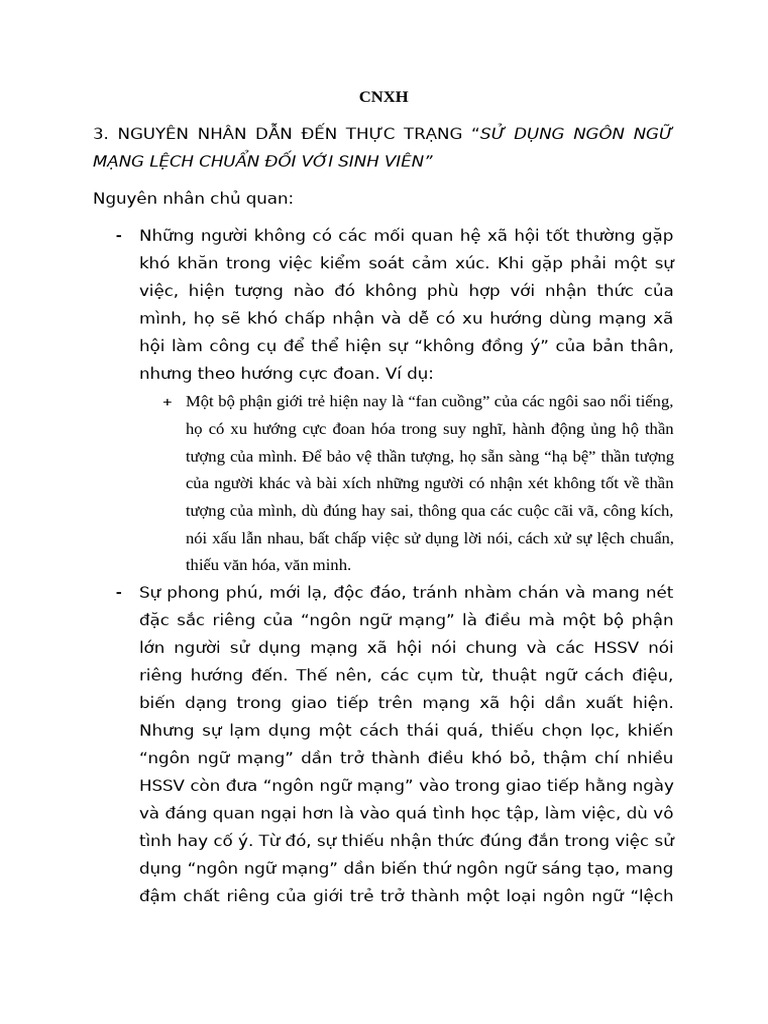 CNXH (phần 7) | PDF