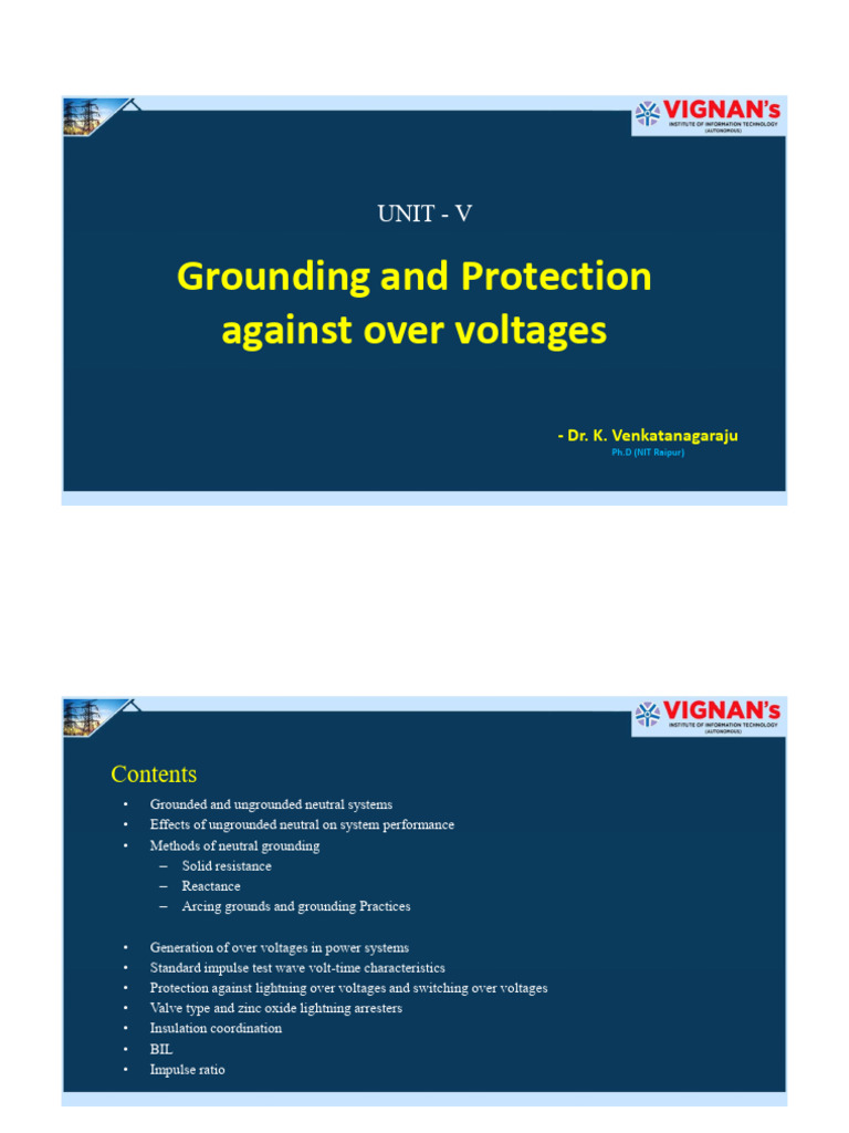 Power System Grounding & Protection | PDF