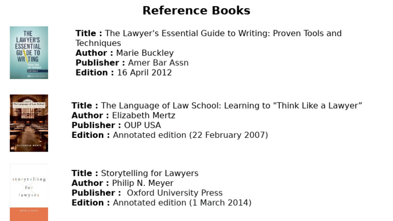 Reference Books | PDF