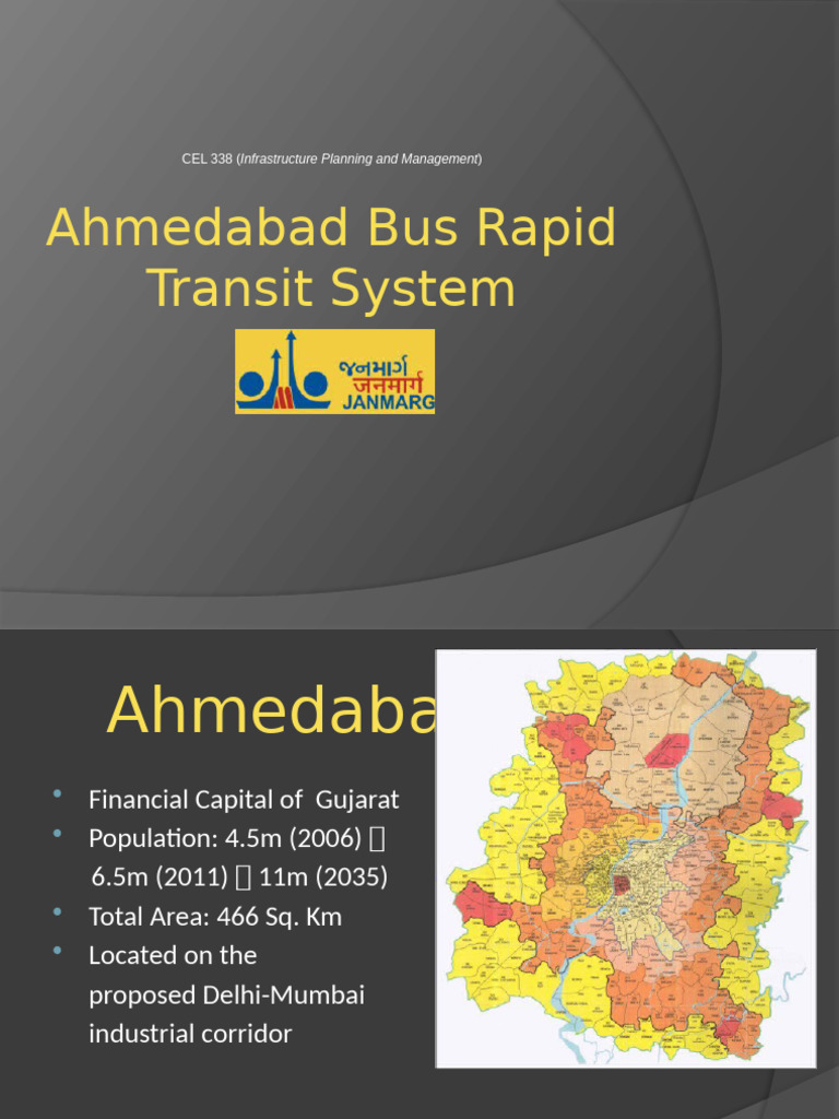 Ahmedabad Bus Rapid Transit System Overview | PDF | Public Transport ...