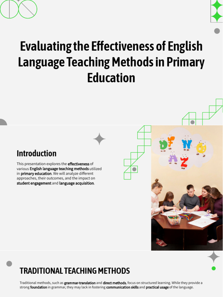 Slidesgo Evaluating The Effectiveness of English Language Teaching ...