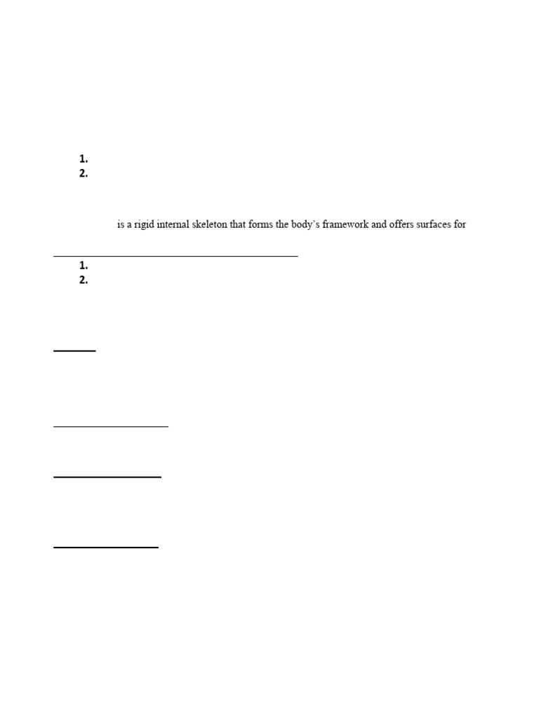 Chapter Three Biology f4 | PDF | Bone | Skeleton