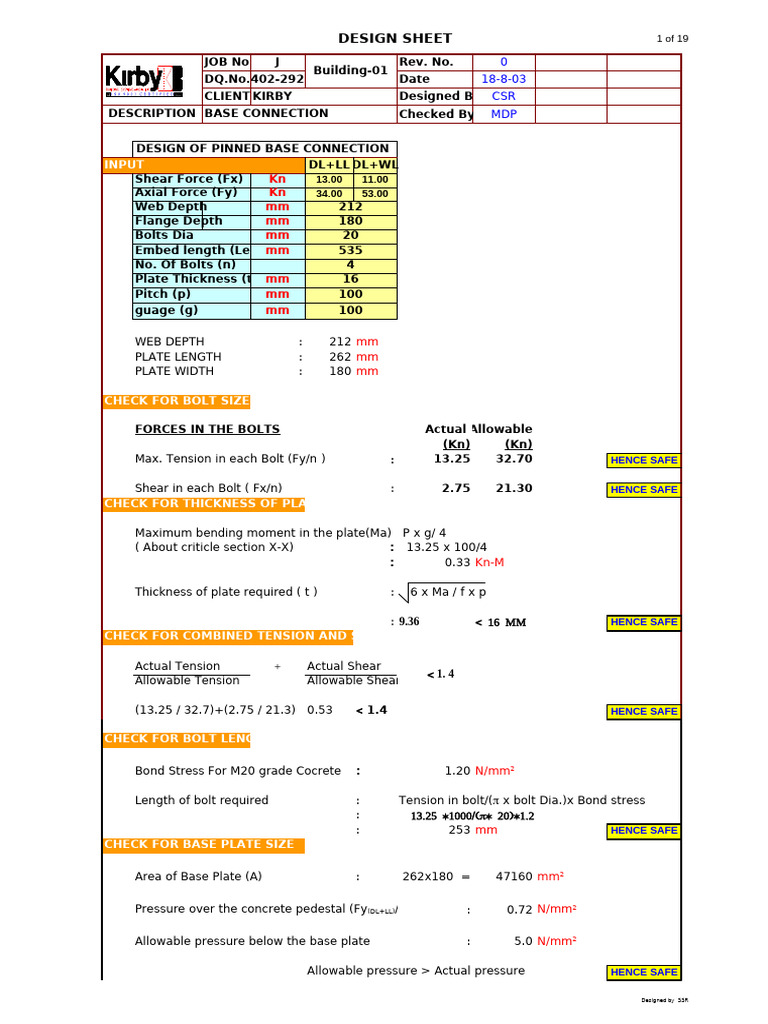 Typ Base Plate | PDF | Continuum Mechanics | Classical Mechanics