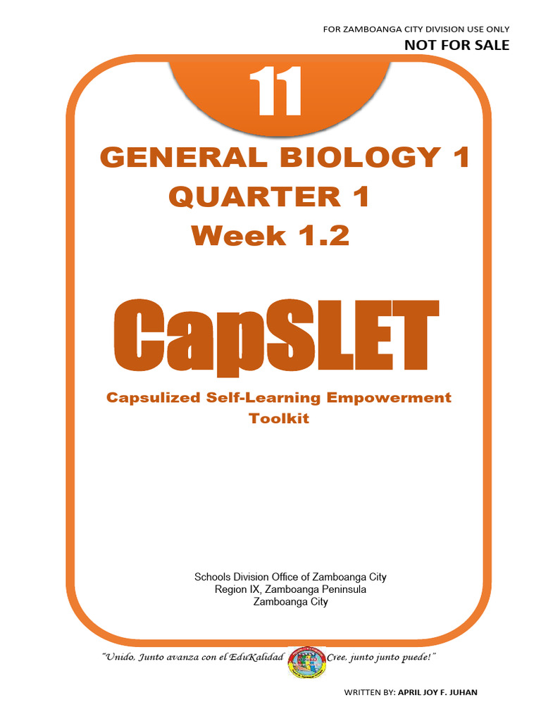 GenB Q1W1.2 | PDF | Cell (Biology) | Cell Membrane