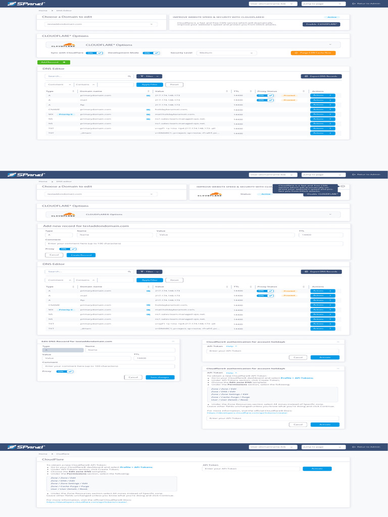 SP User DomainsDNSEditor | PDF | Domain Name System | Computer Architecture