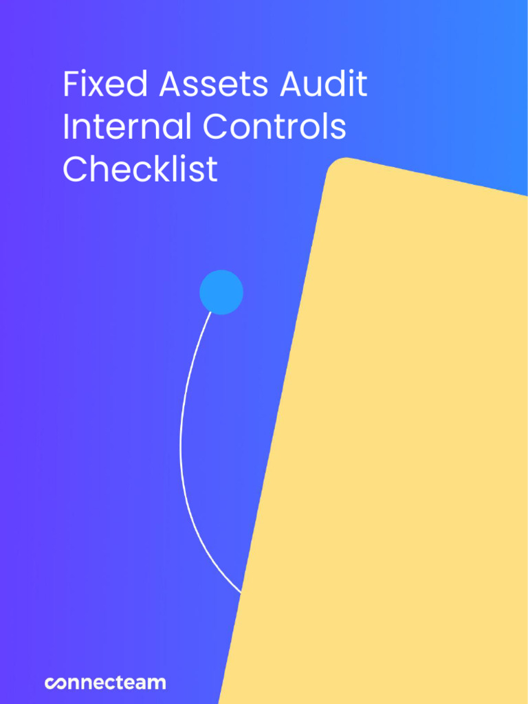 Fixed Assets Audit Internal Controls Checklist | PDF | Internal Control ...