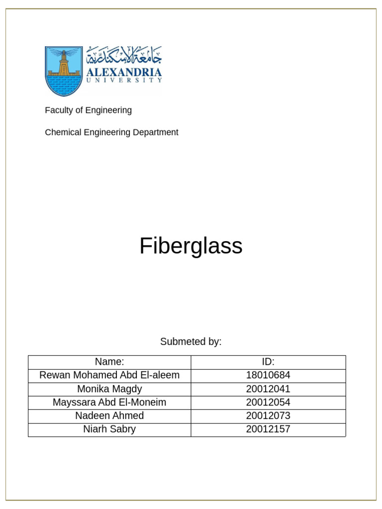 fiberglass | PDF | Fiberglass | Composite Material