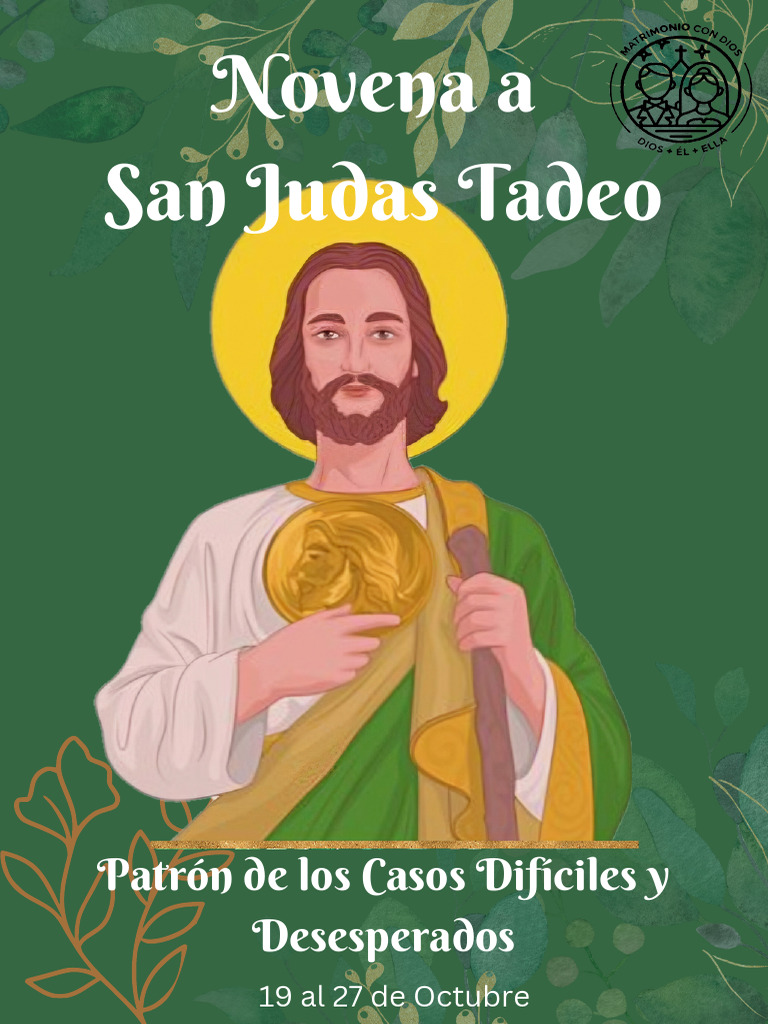 Novena A San Judas Tadeo | PDF | Cristo (título) | María, madre de Jesús