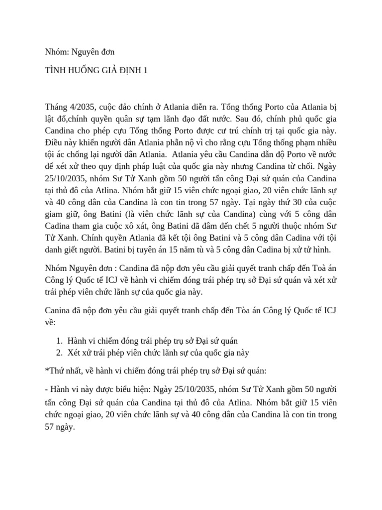 CPQT tình huống 1 Hân.Ánh | PDF