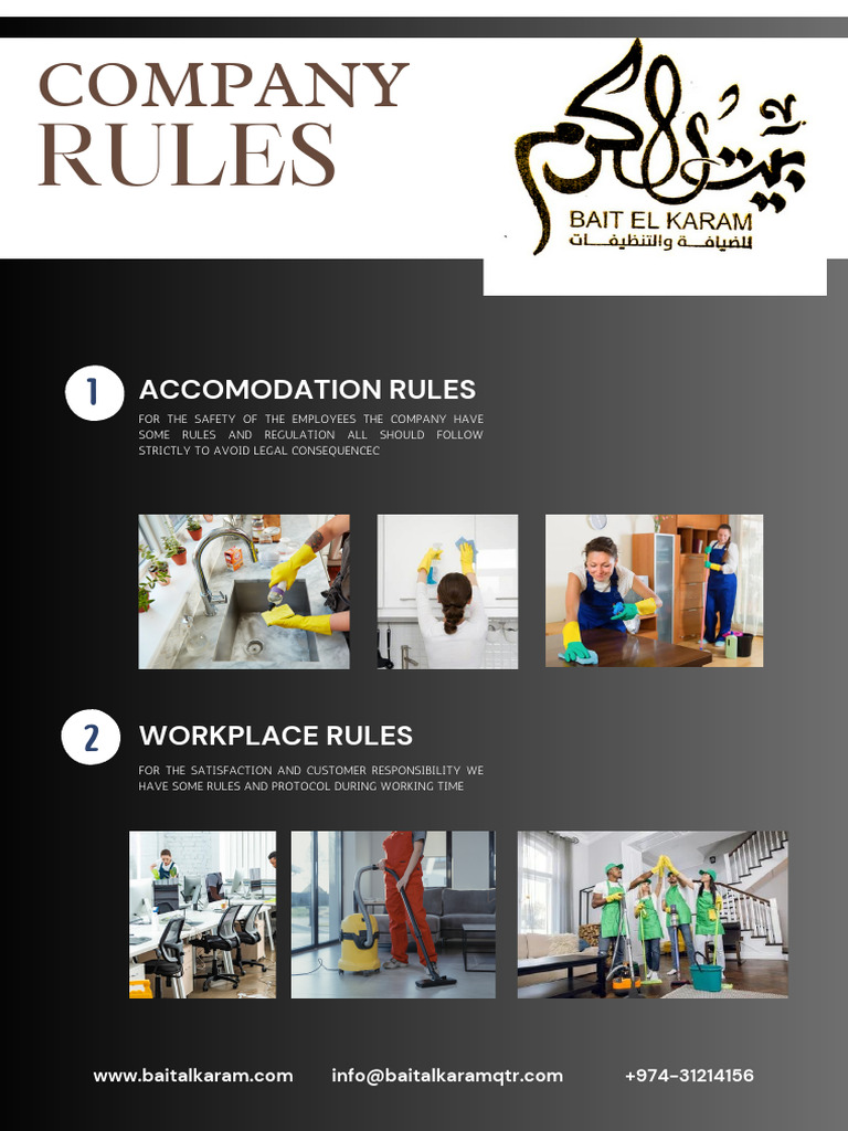Green Blue Library Rules Poster | PDF