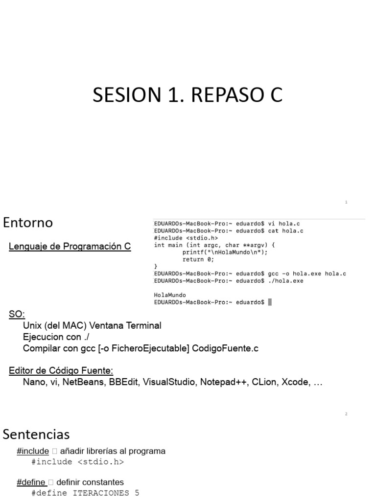 RepasoC | PDF | Programa de computadora | Programación