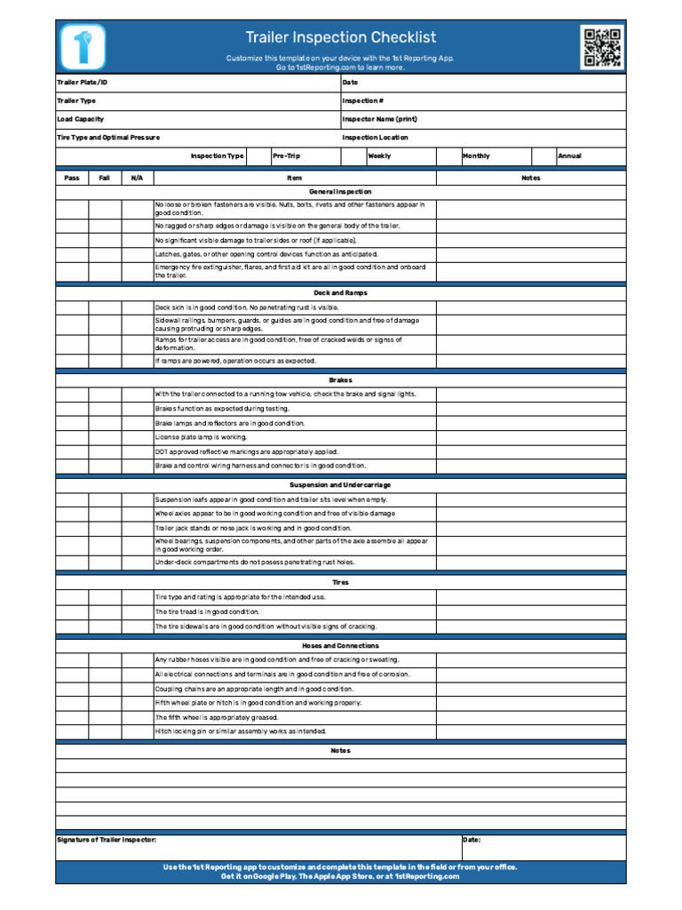 81 Trailer Inspection Checklist | PDF