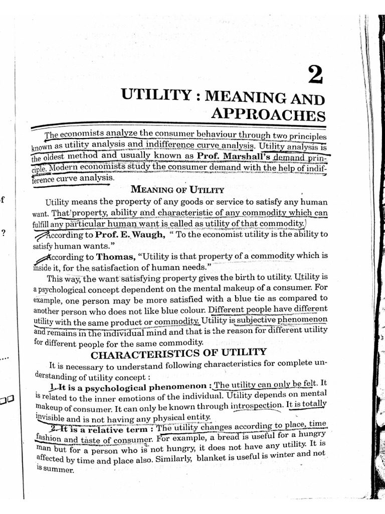 Utility meaning and approaches | PDF