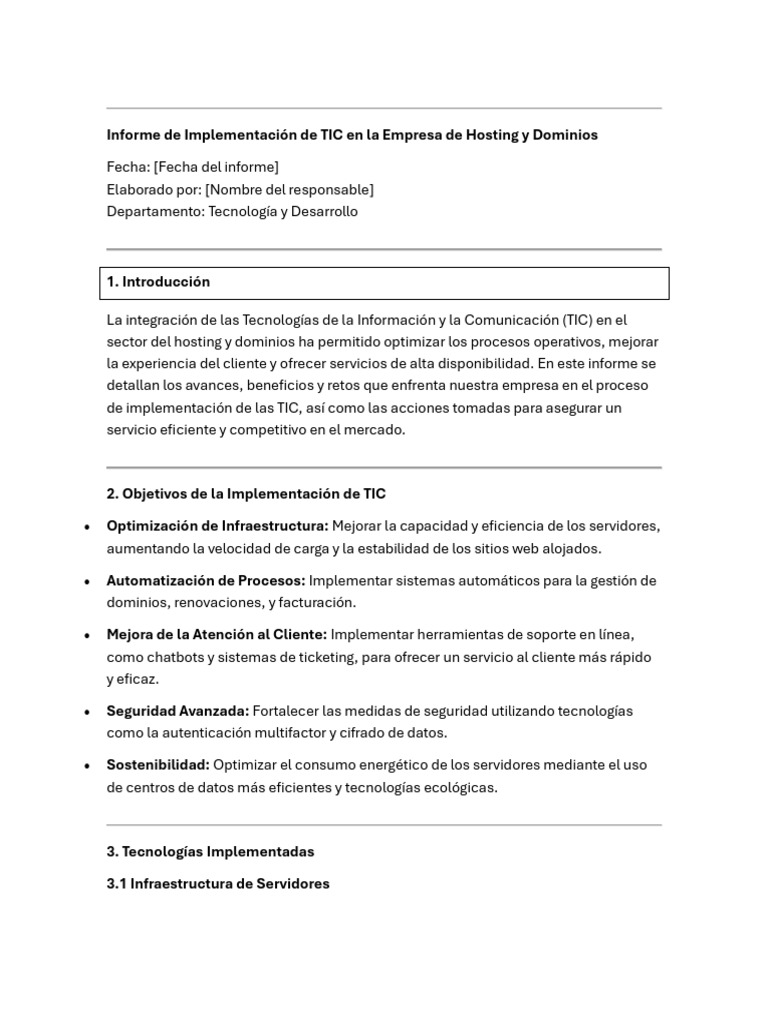 Implementación de TIC en Hosting y Dominios | PDF | La seguridad ...