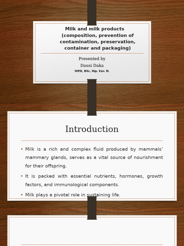 Inspection of Milk and Milk Products | PDF