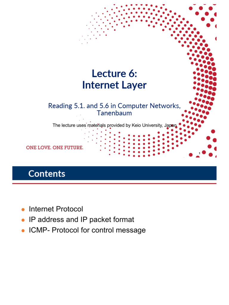 Chapter 4 - Internet Layer | PDF | Internet Protocols | Router (Computing)