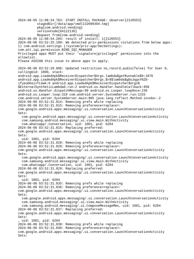 Pm Debug Info | PDF | Android (Operating System) | Information Appliances