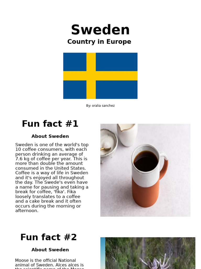 Sweden: Country in Europe | PDF